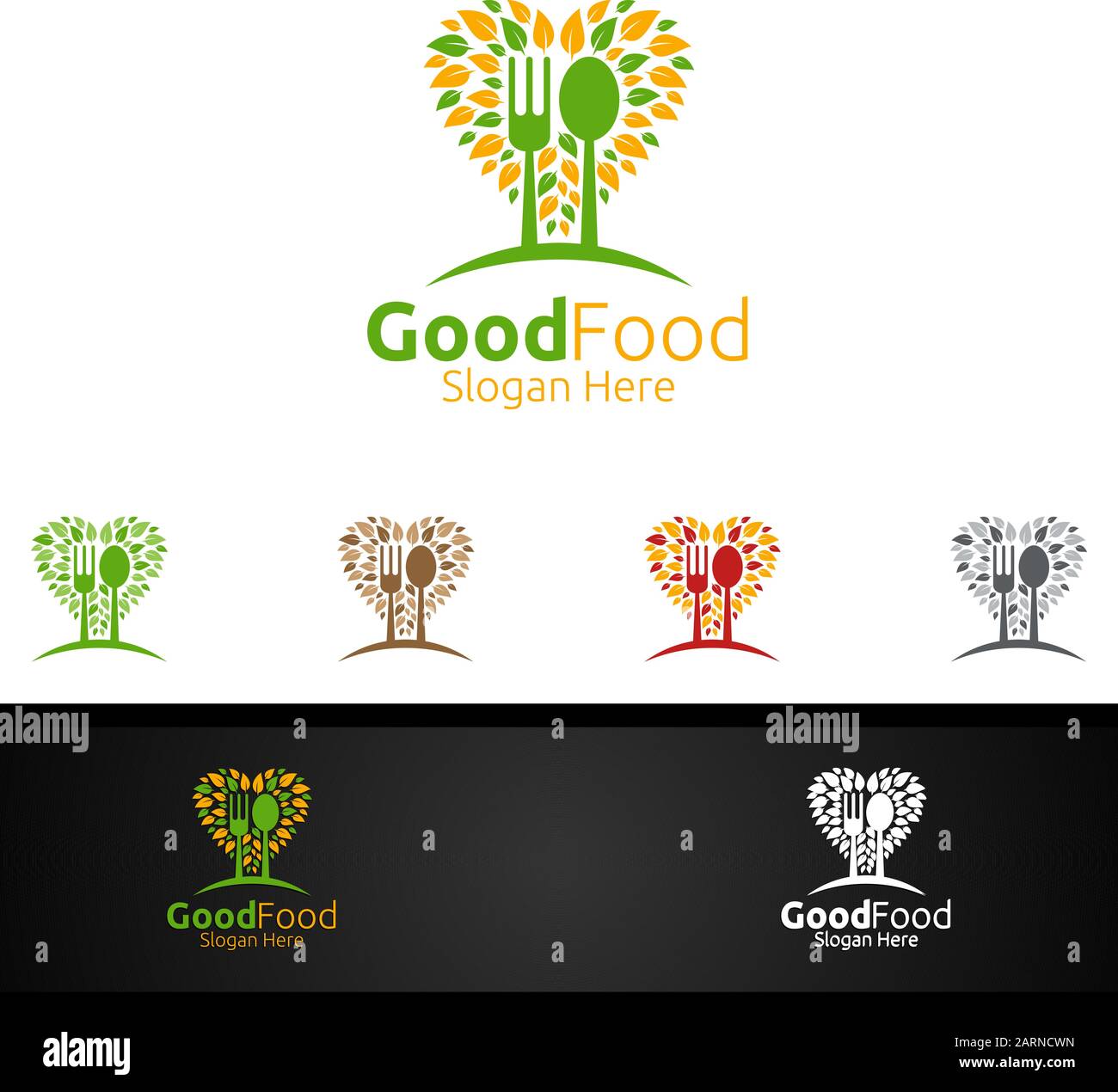 Good Food Logo for Restaurant or Cafe Stock Vector Image & Art - Alamy