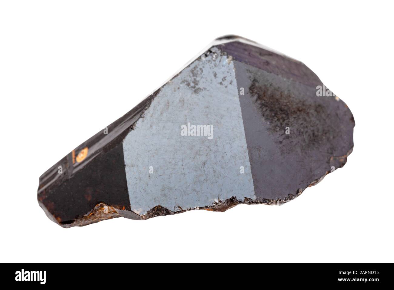 closeup of sample of natural mineral from geological collection - raw ...