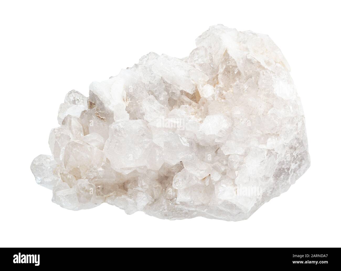 closeup of sample of natural mineral from geological collection - druse ...