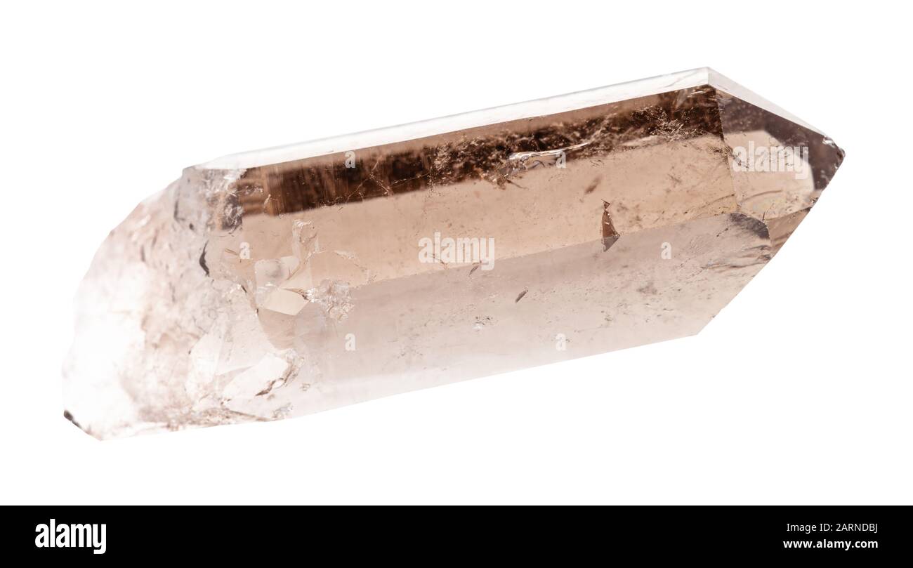 closeup of sample of natural mineral from geological collection - rough ...