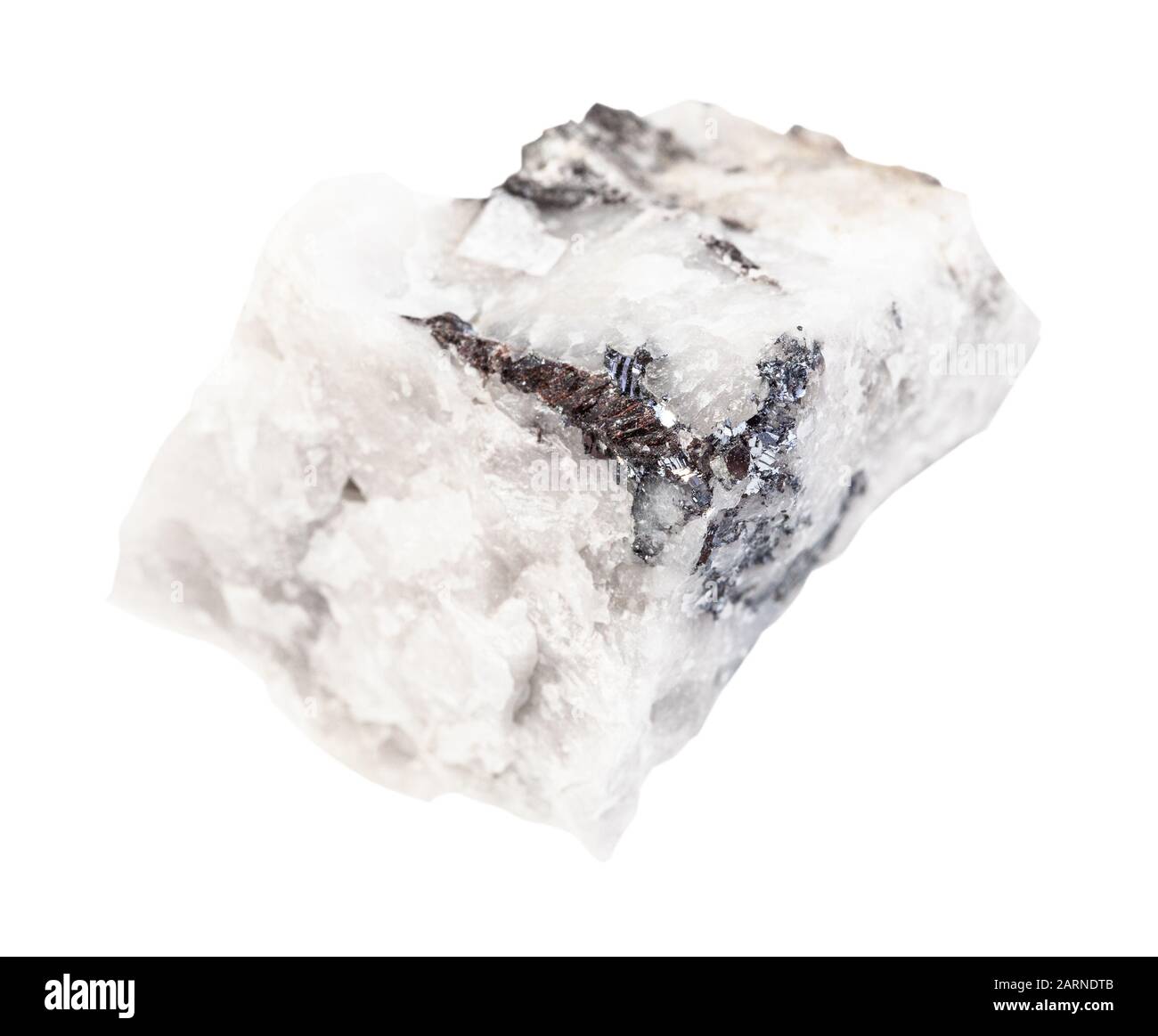 closeup of sample of natural mineral from geological collection - raw ...