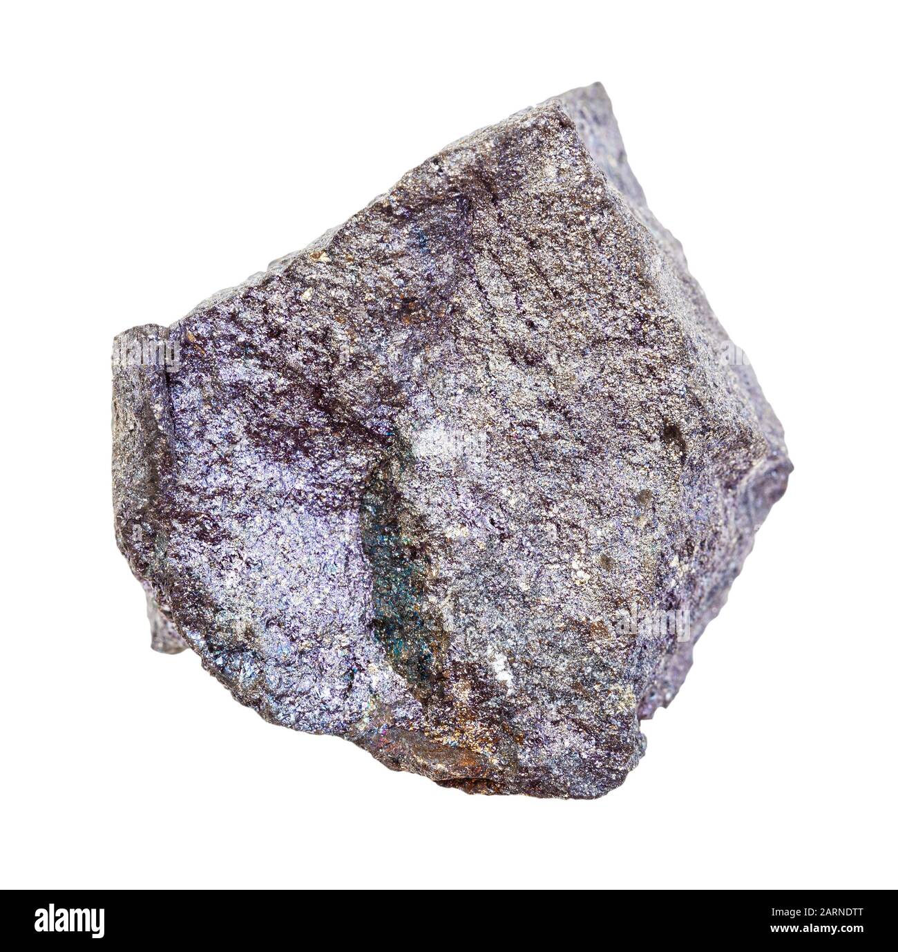 closeup of sample of natural mineral from geological collection - rough ...