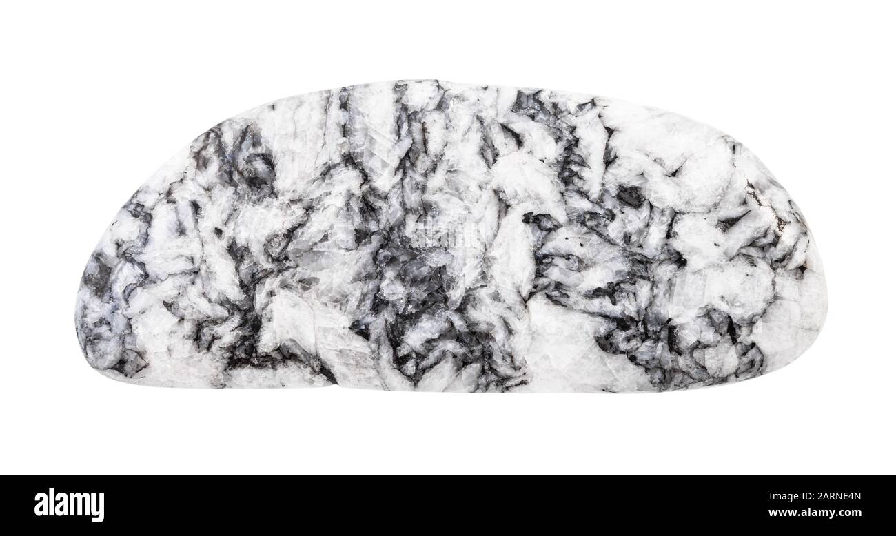 closeup of sample of natural mineral from geological collection ...