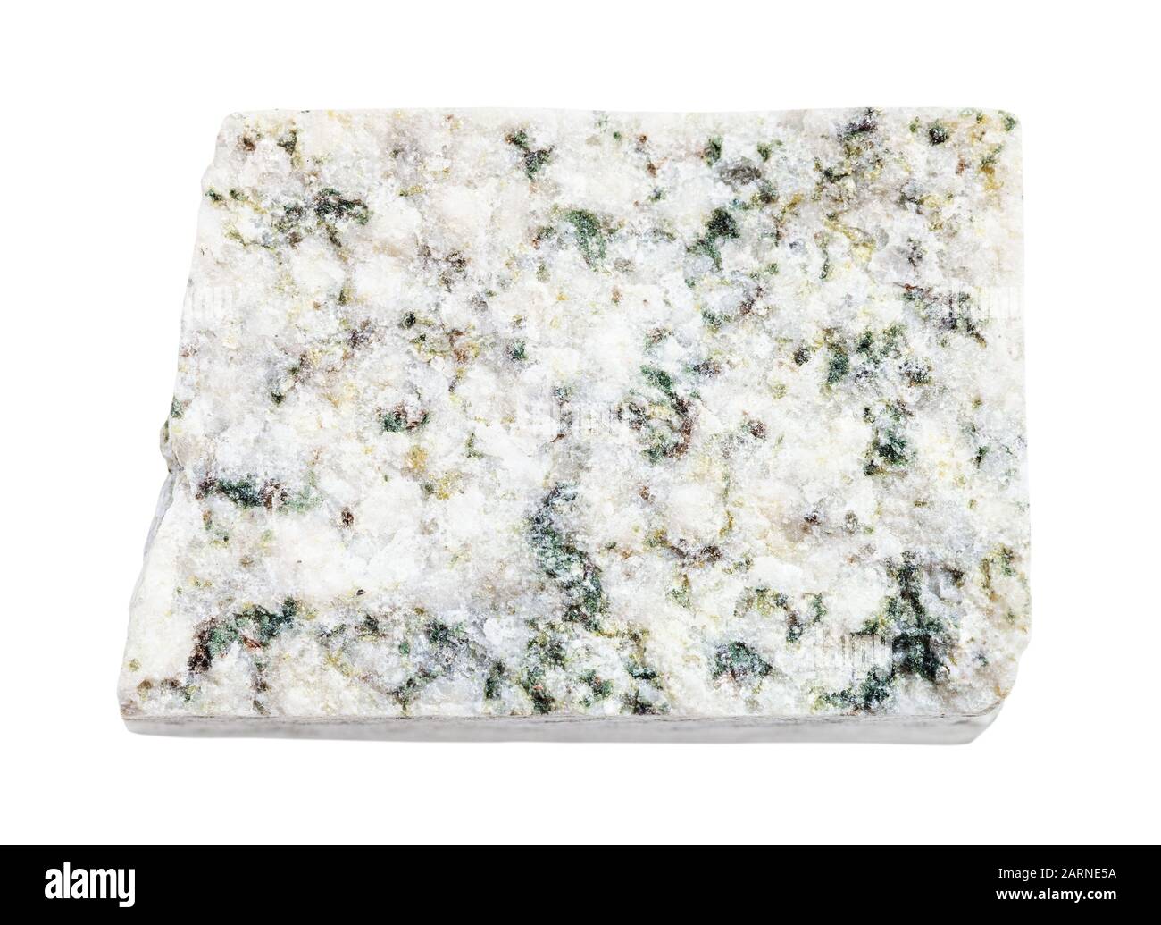 closeup of sample of natural mineral from geological collection - raw ...