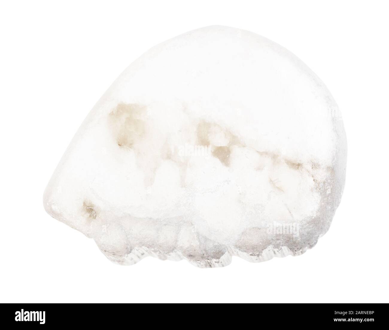 closeup of sample of natural mineral from geological collection ...