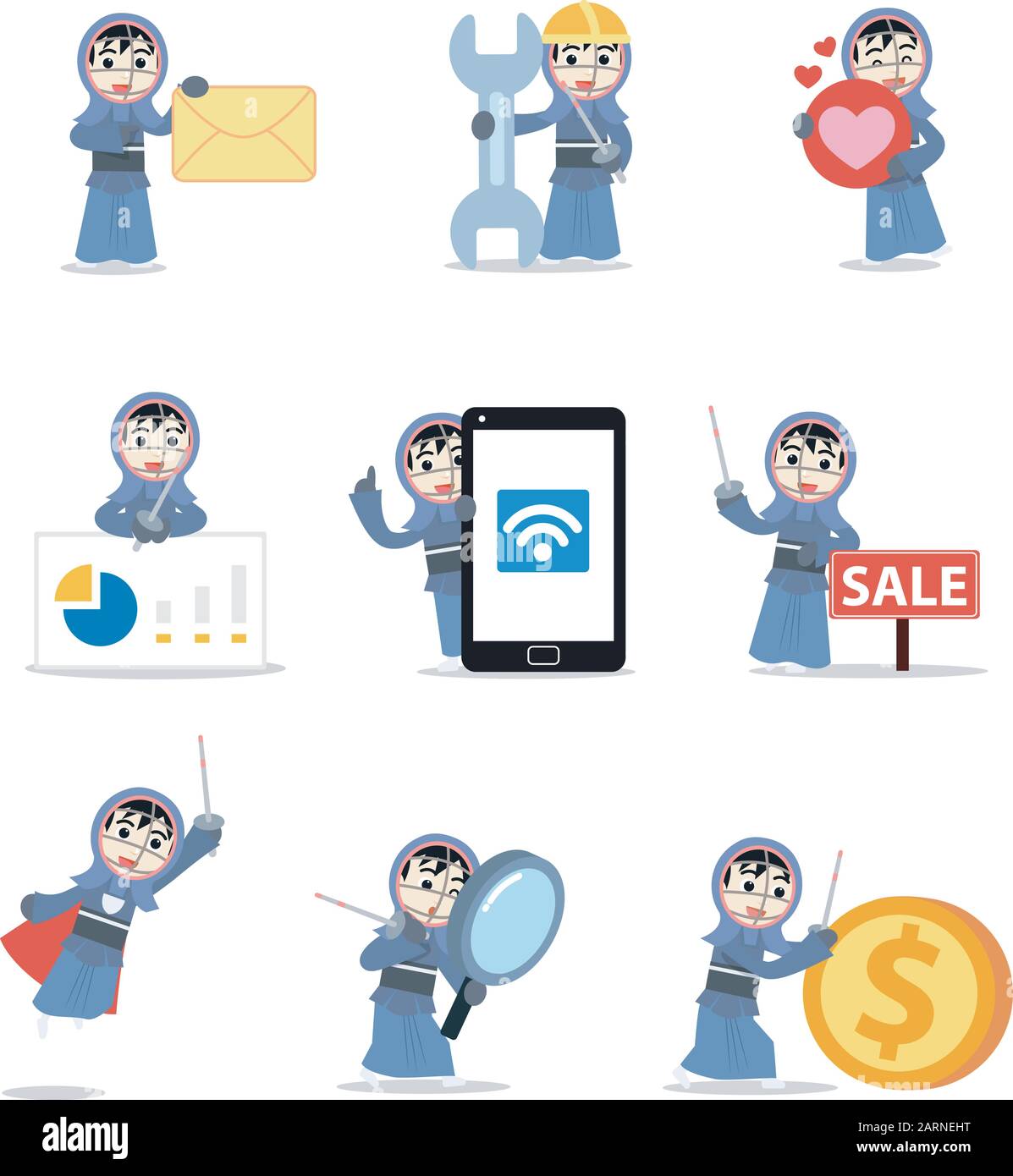 Kendo rules Stock Vector Images - Alamy