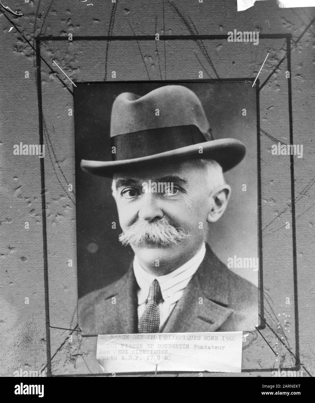 Photo of Pierre, baron de Coubertin (portrait) founder of the modern ...