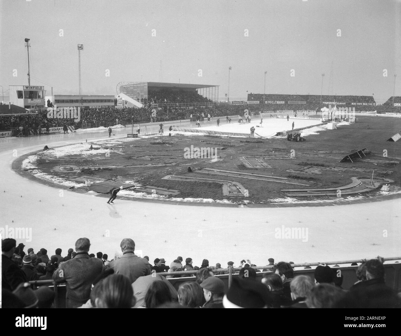 European Skating Championships in Deventer, overview of skating rink ...
