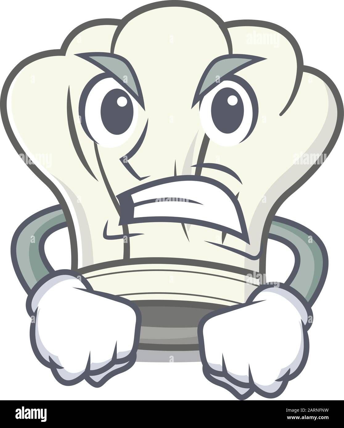 Cook hat cartoon character design having angry face Stock Vector Image ...