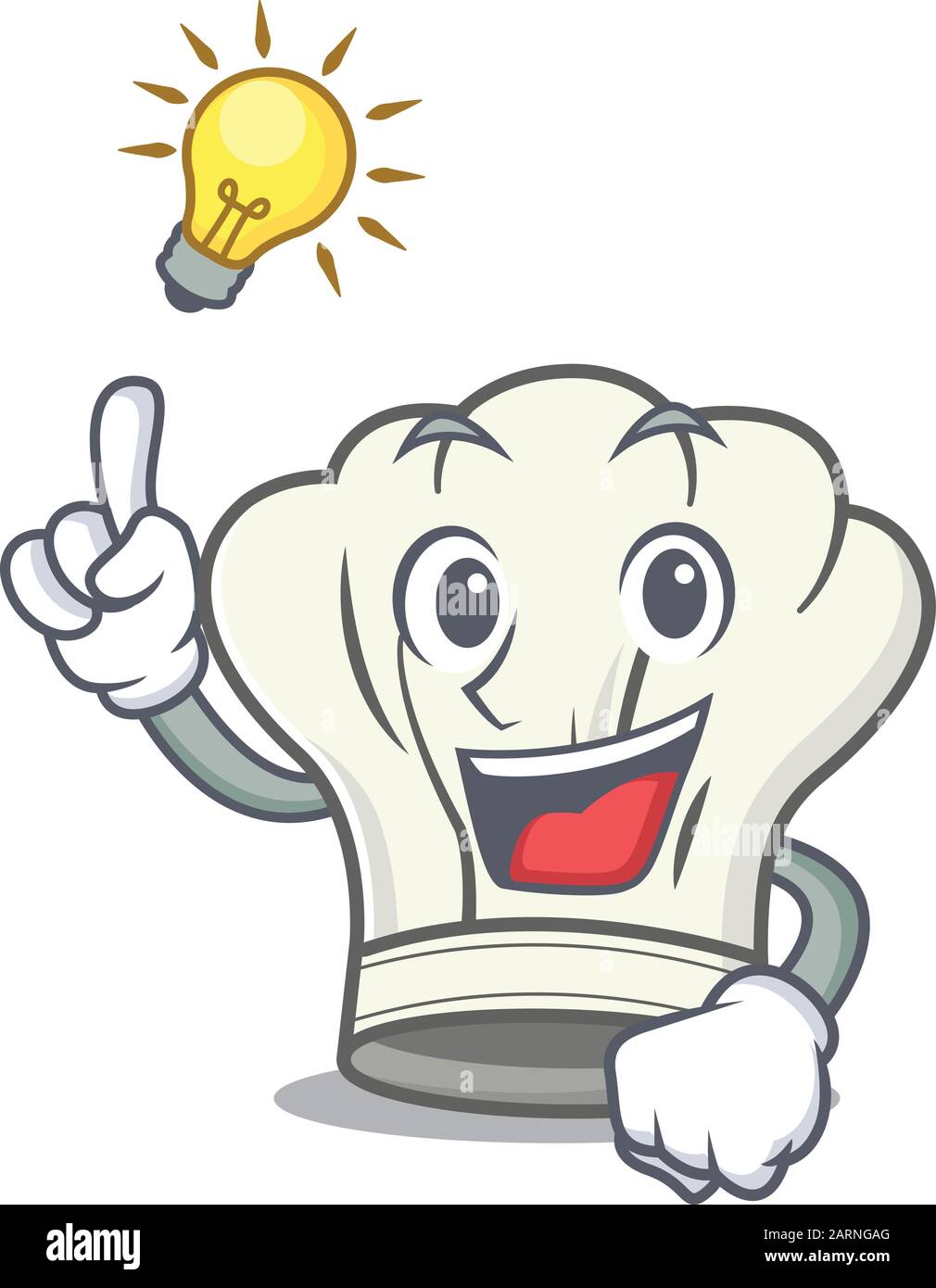 Have an idea gesture of cook hat cartoon character design Stock Vector ...