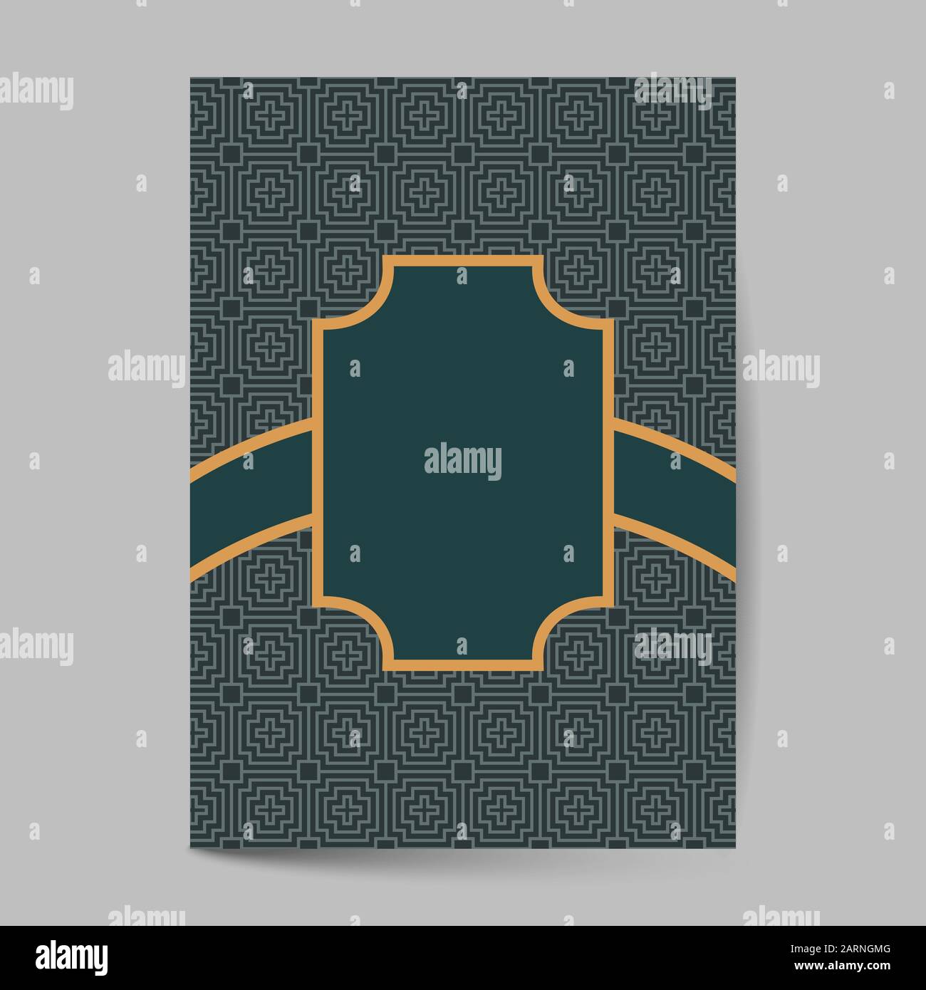 luxury ornate page cover with ornamental pattern template for design ...