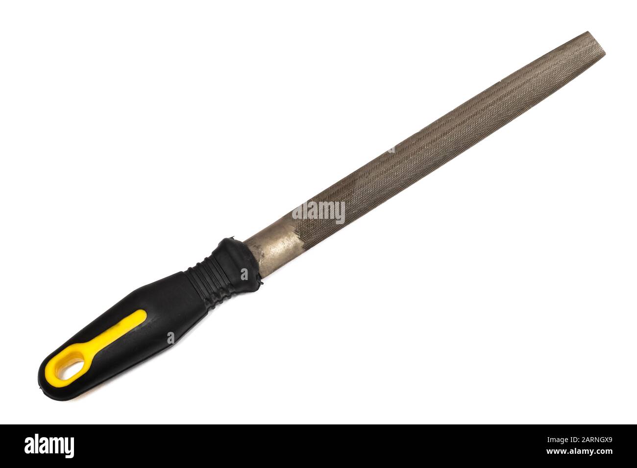 Large tool file close up, isolate on white background Stock Photo - Alamy