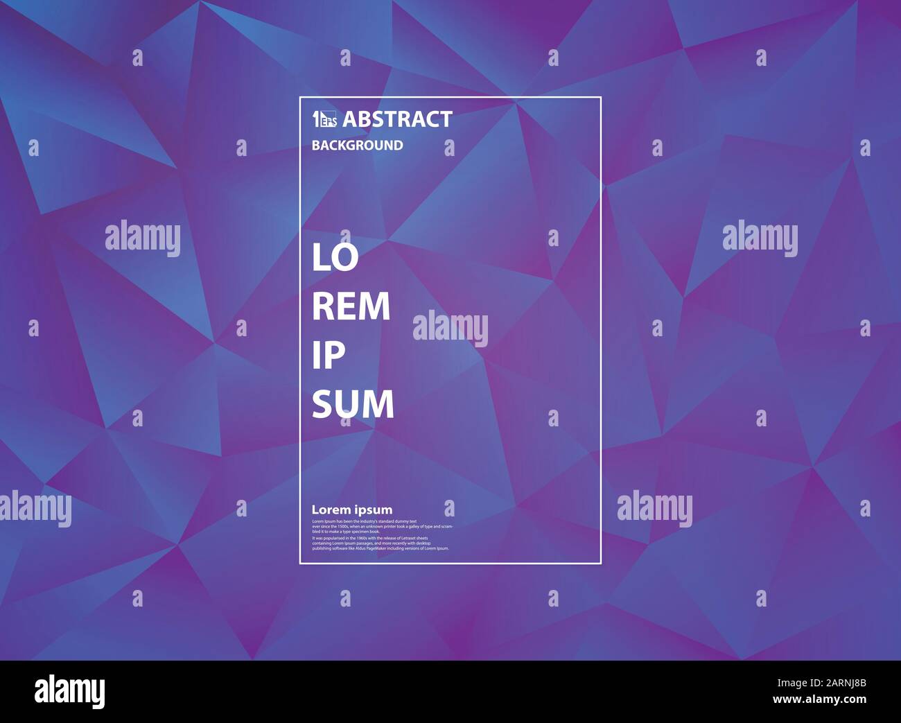 Abstract gradient purple triangle pattern design of polygonal artwork ...