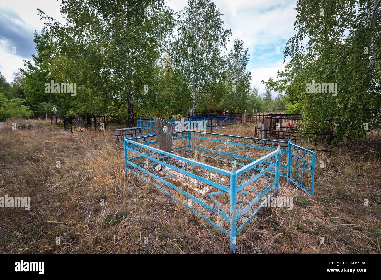Cemetery in Pripyat ghost city of Chernobyl Nuclear Power Plant Zone of ...