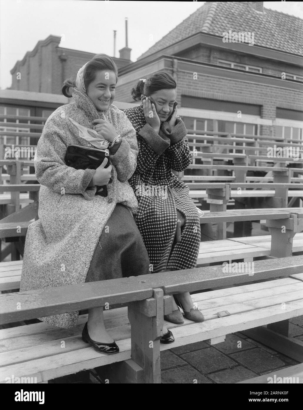 International tennis championships 57 in Noordwijk. Ladies double ...