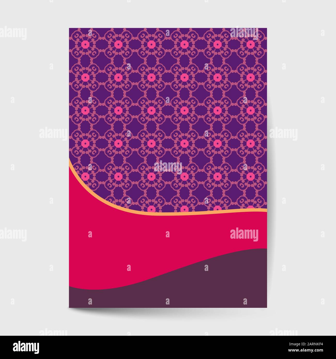 luxury ornate page cover with ornamental pattern template for design ...