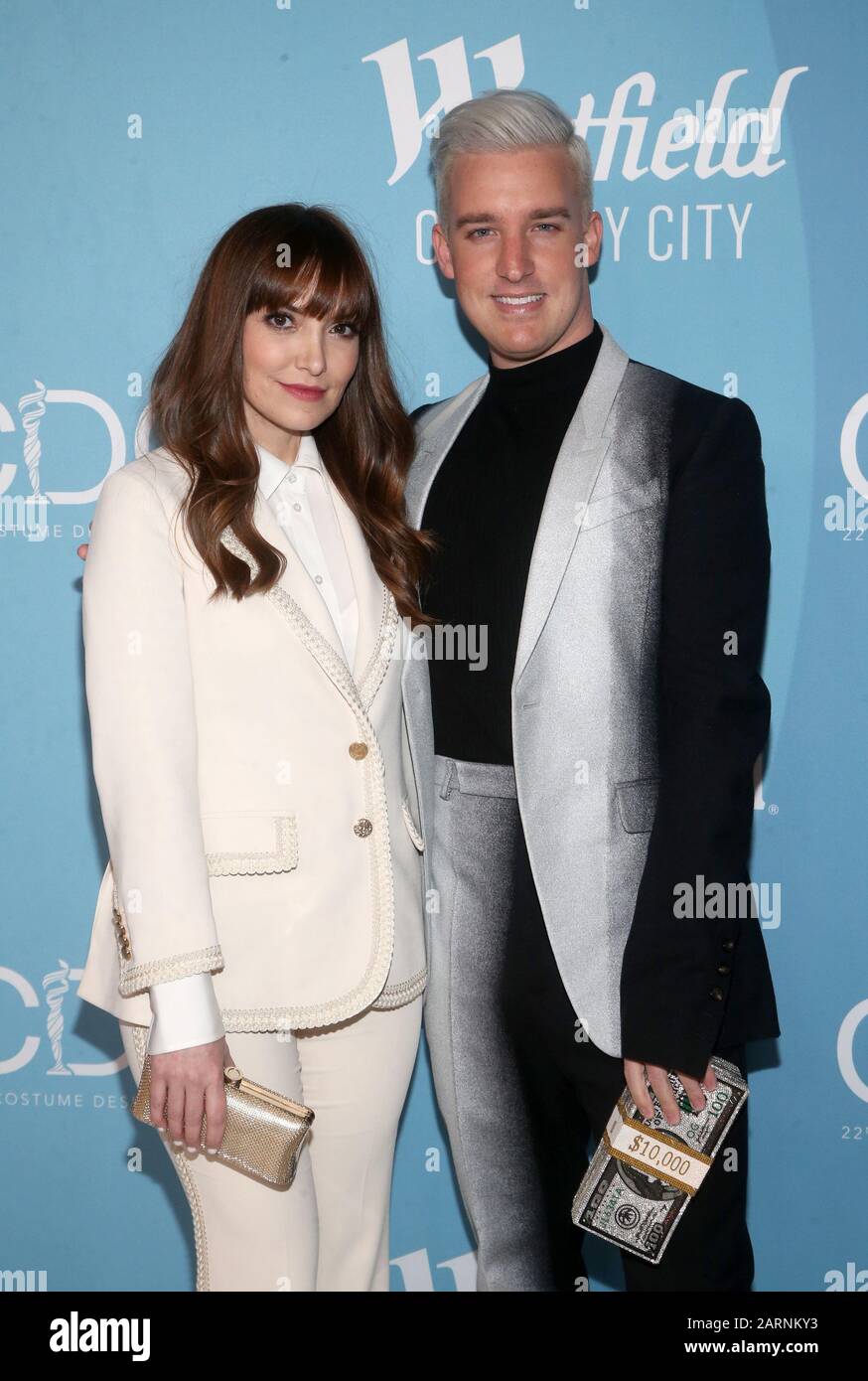 Beverly Hills, Ca. 28th Jan, 2020. Lorene Scafaria, Mitchell Travers ...