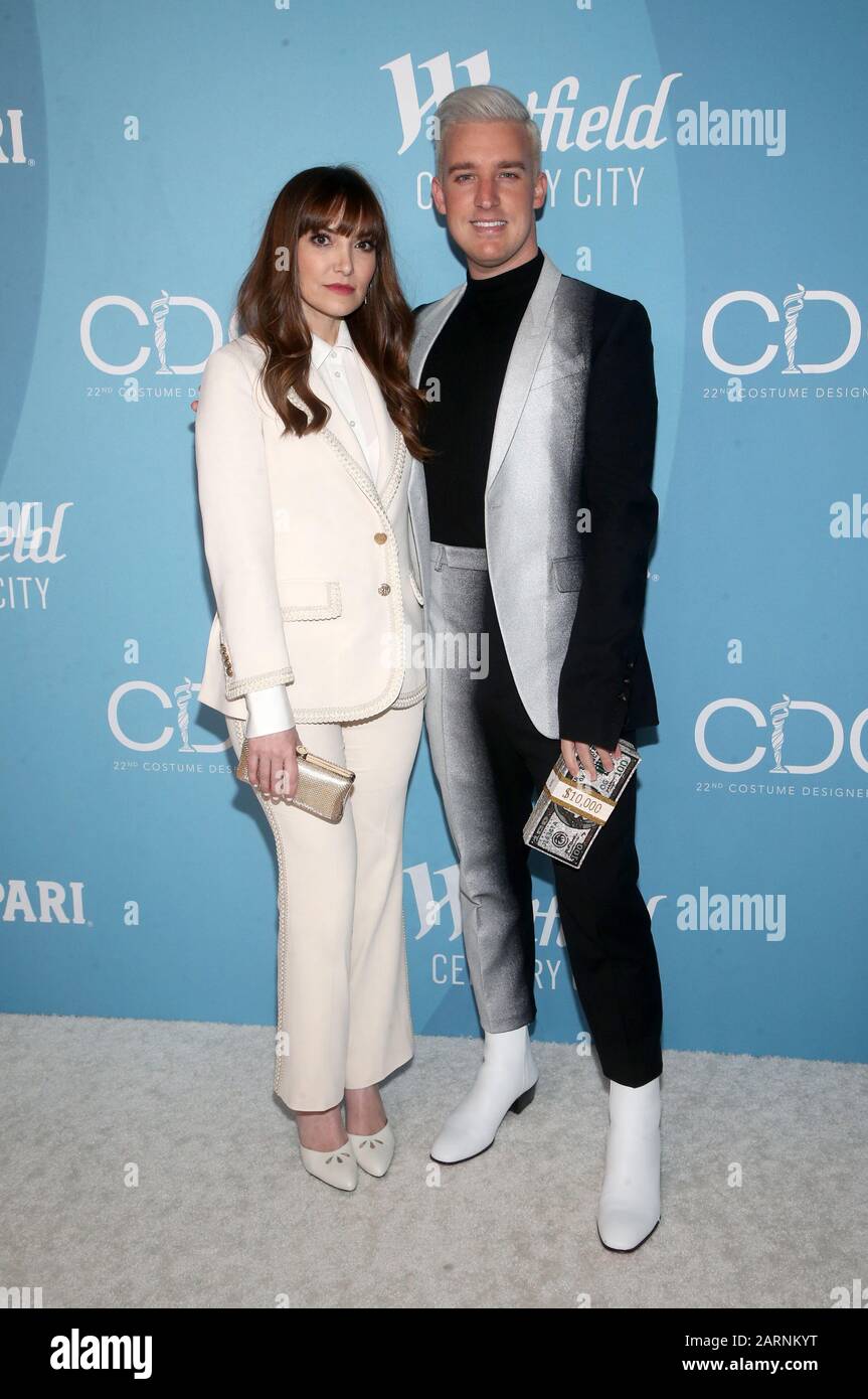 Beverly Hills, Ca. 28th Jan, 2020. Lorene Scafaria, Mitchell Travers ...