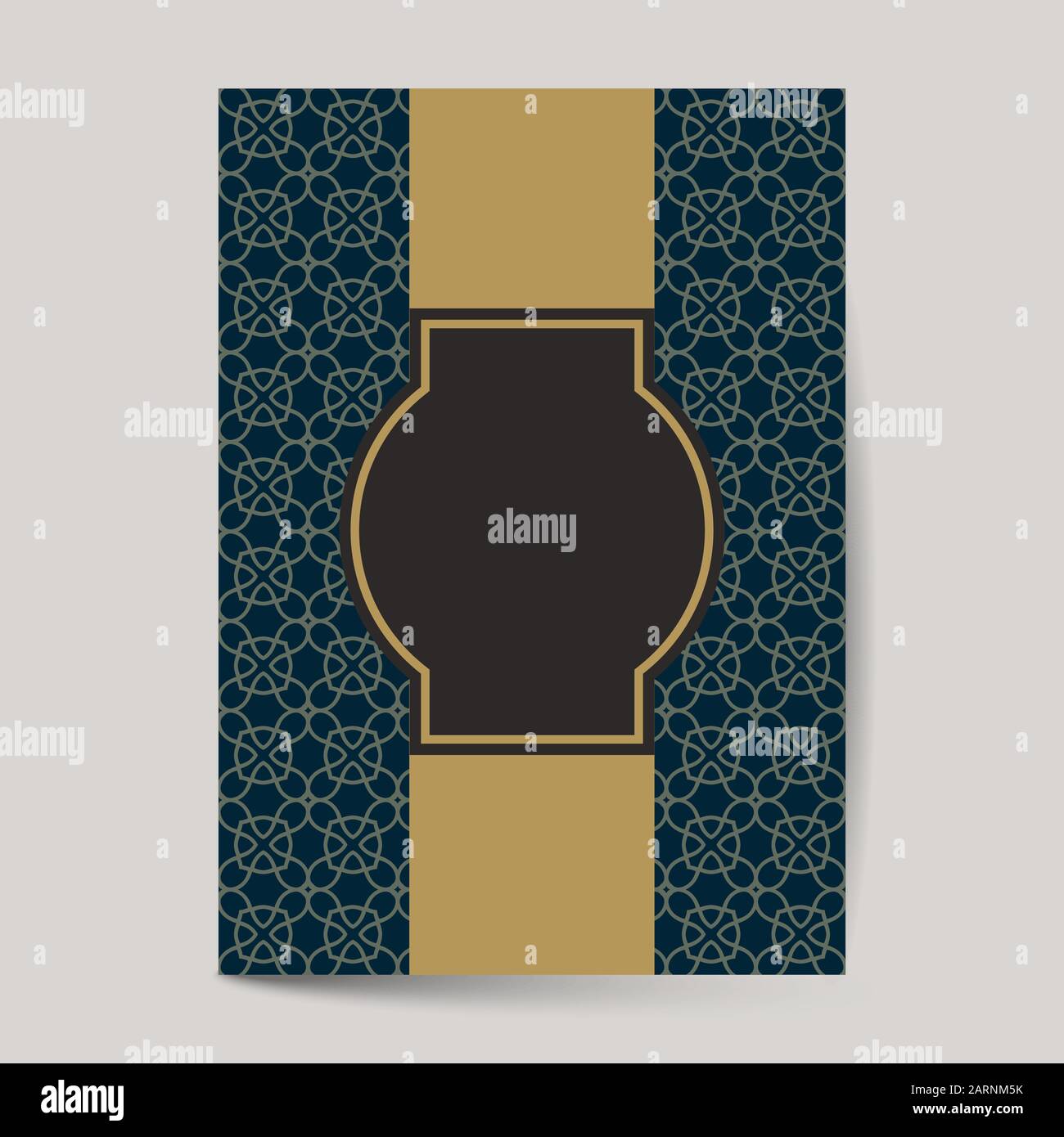 Luxury cover page design with pattern background, antique greeting card ...