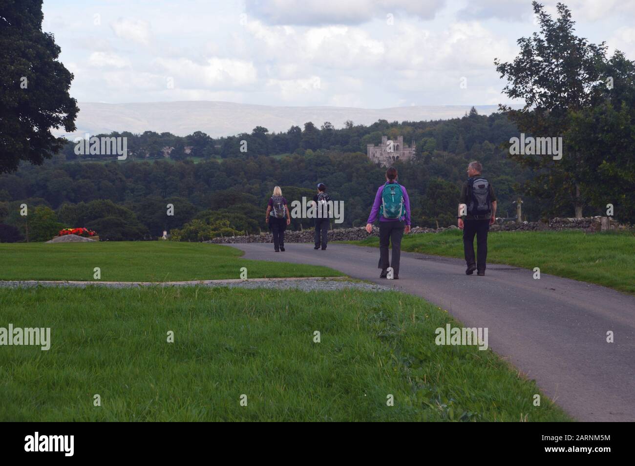 Four People Walking to the Village of Askham & Lowther Castle from ...