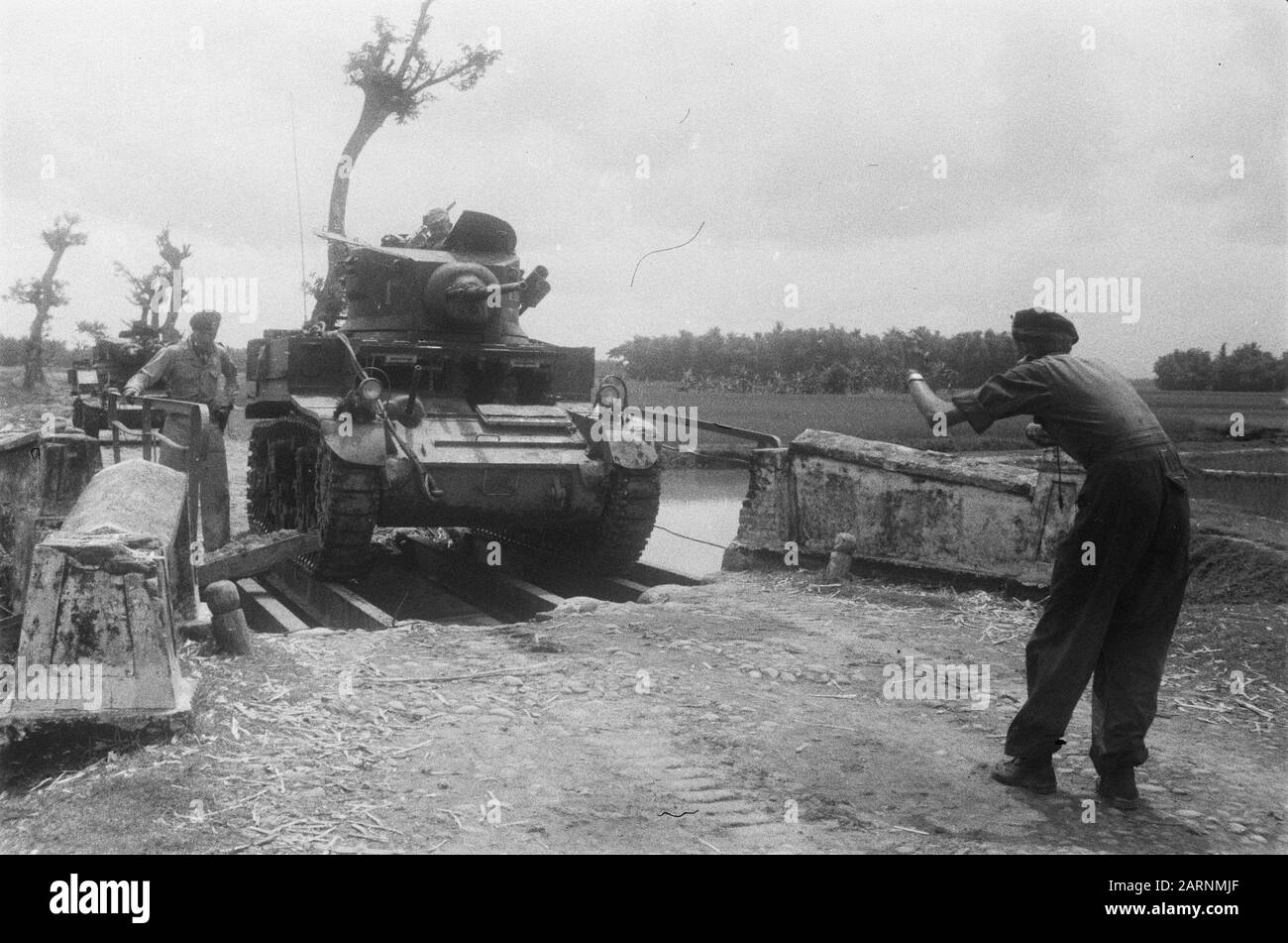 Action with tanks near Toba and surroundings A M3 Stuart tank drives ...