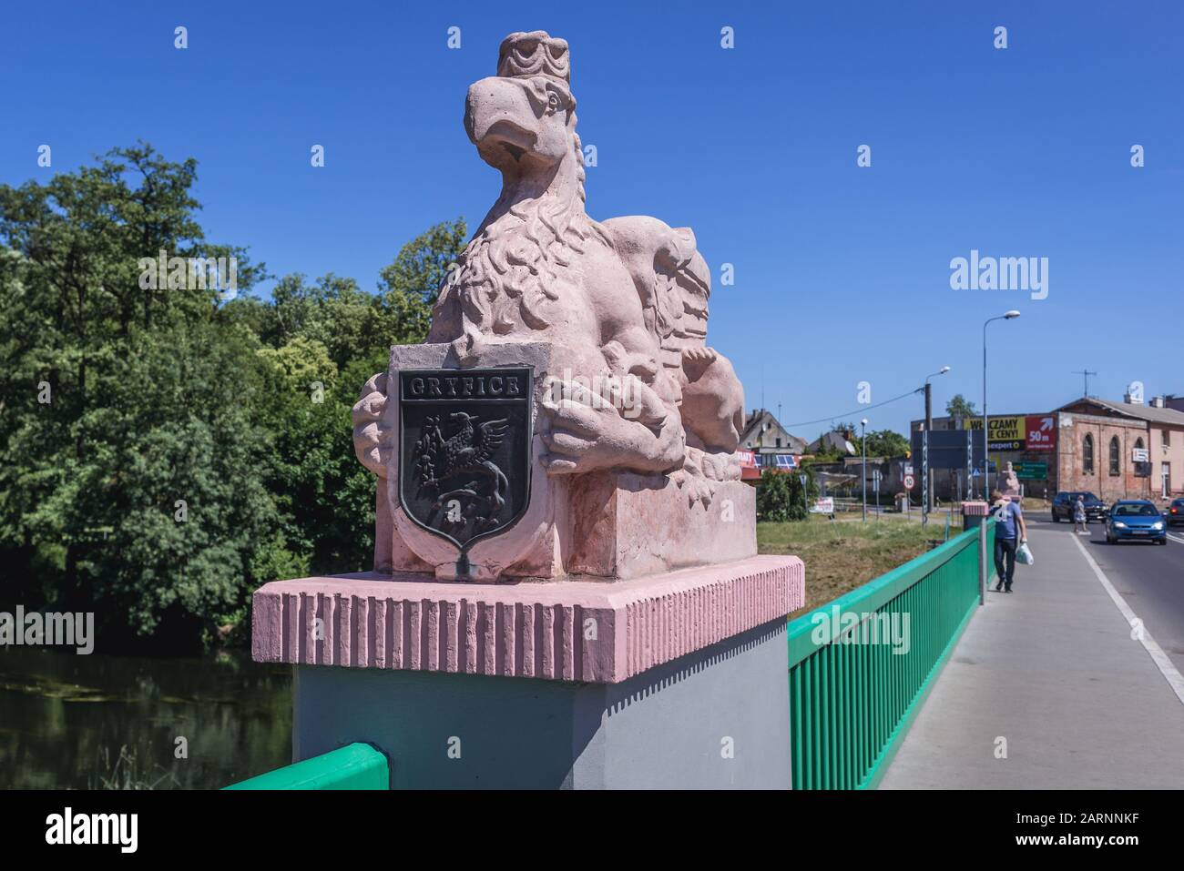 Details of bridge in Gryfice, capital of Gryfice County in West ...