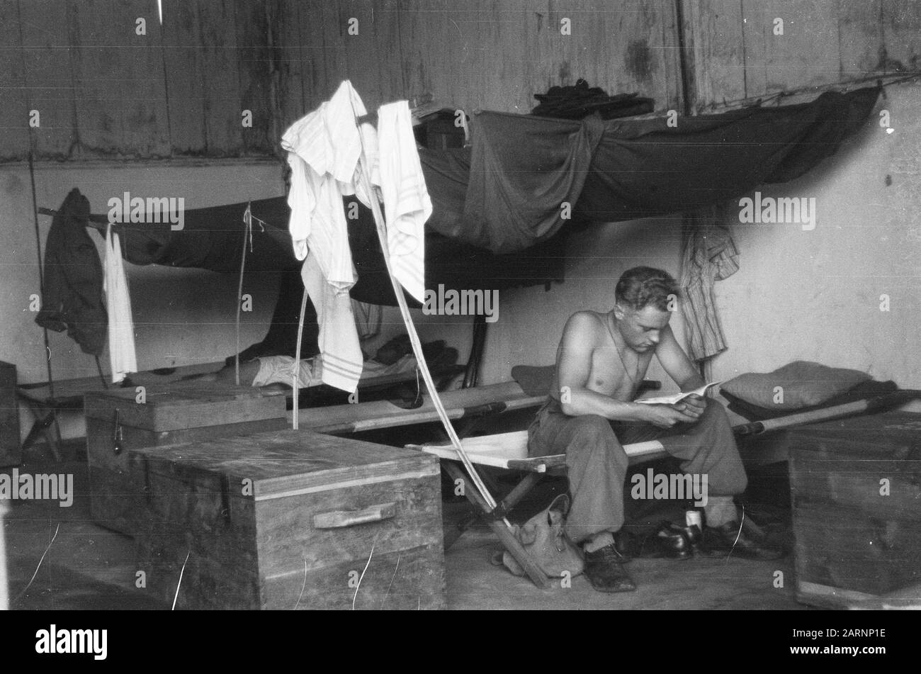 Dormitory with British Date: 1949 Location: Indonesia, Dutch East ...