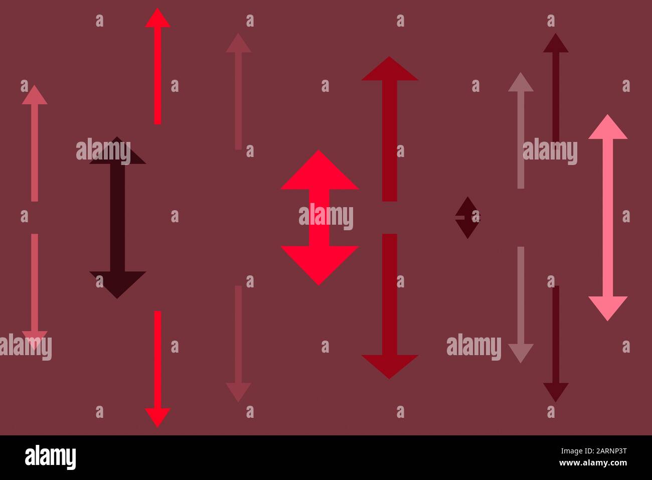 Red orange arrow pointing up hi-res stock photography and images - Alamy