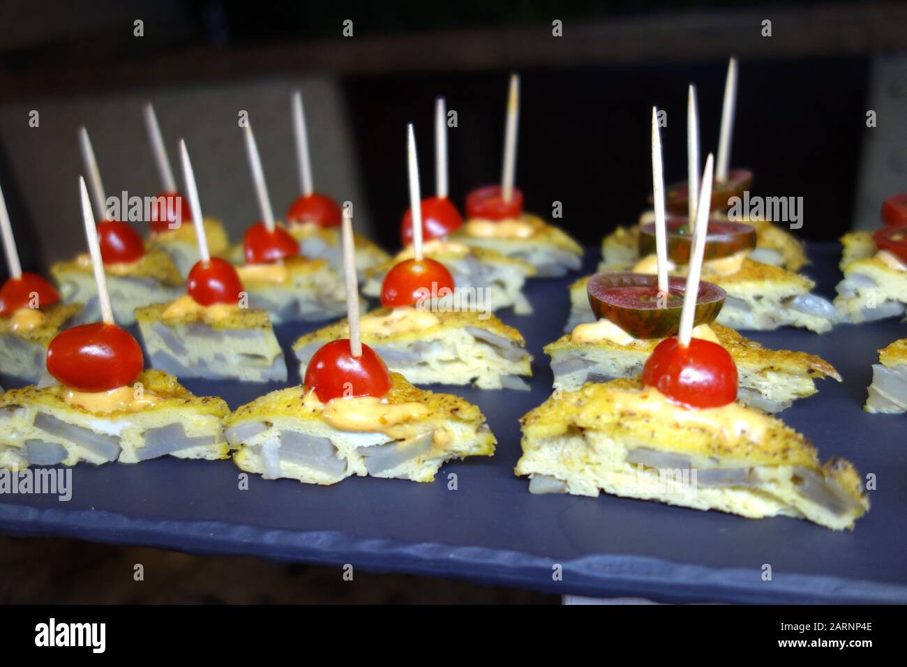 Small Bite Sized Frittata/Tortilla Appetizer/Snack 'Spanish Tapas' in ...