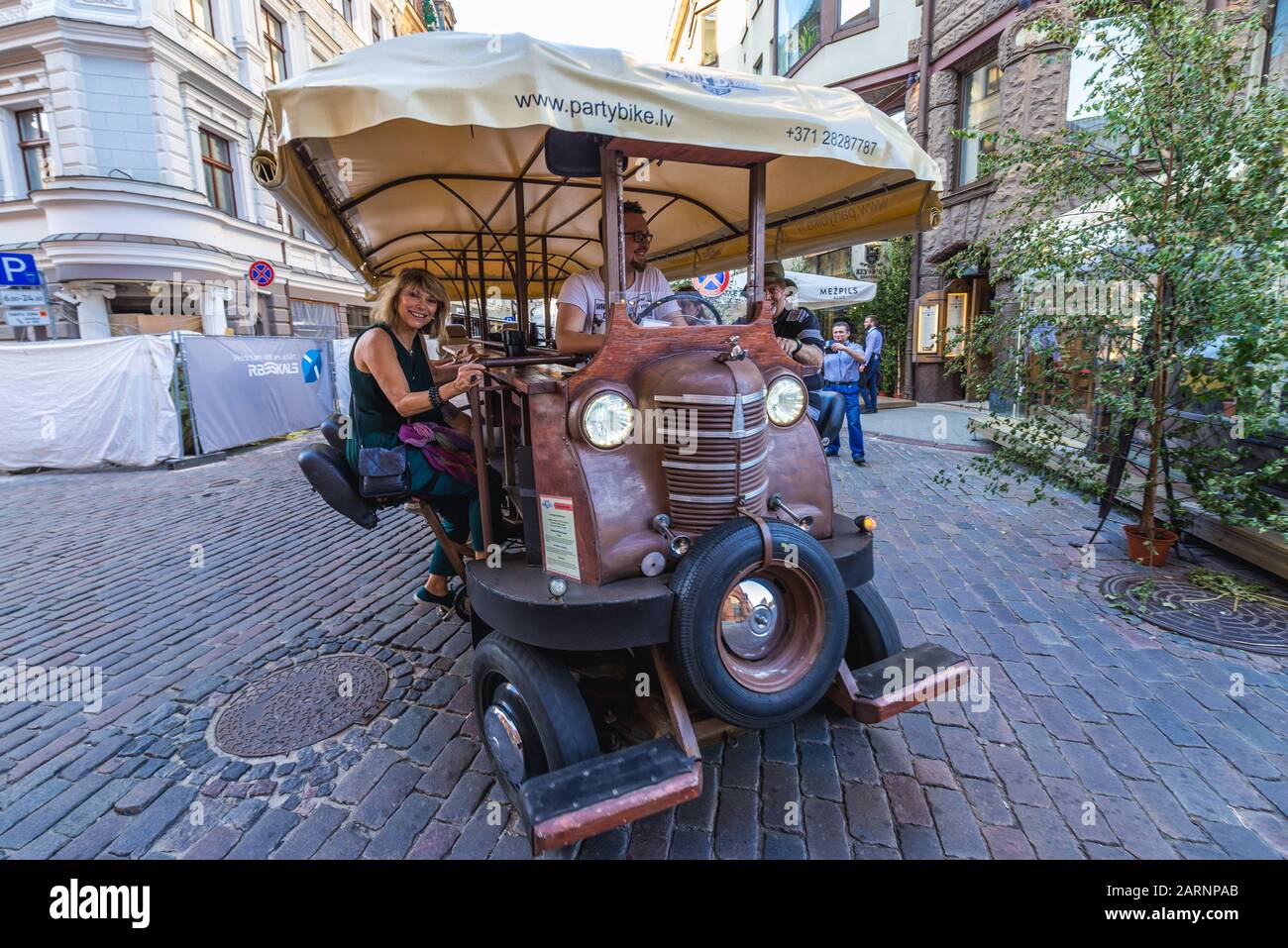 Party bike (also called cycle pub, beer bike or megacycle) on the Old ...