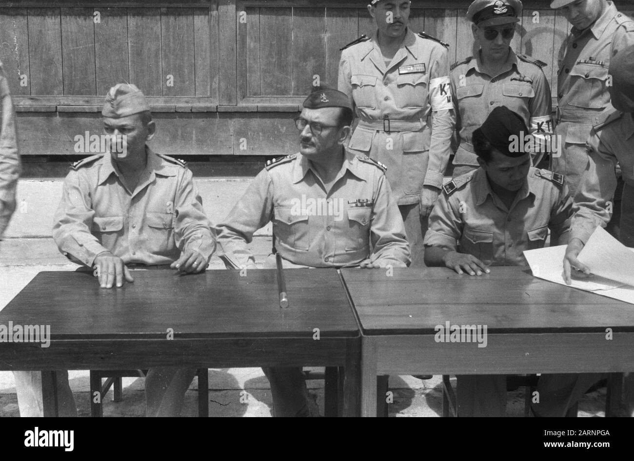 Transfer of authority ceremony Black and White Stock Photos & Images ...