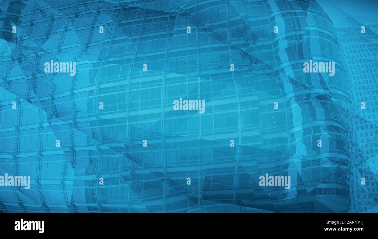 Blue bank financial background, architecture presentation creative ...