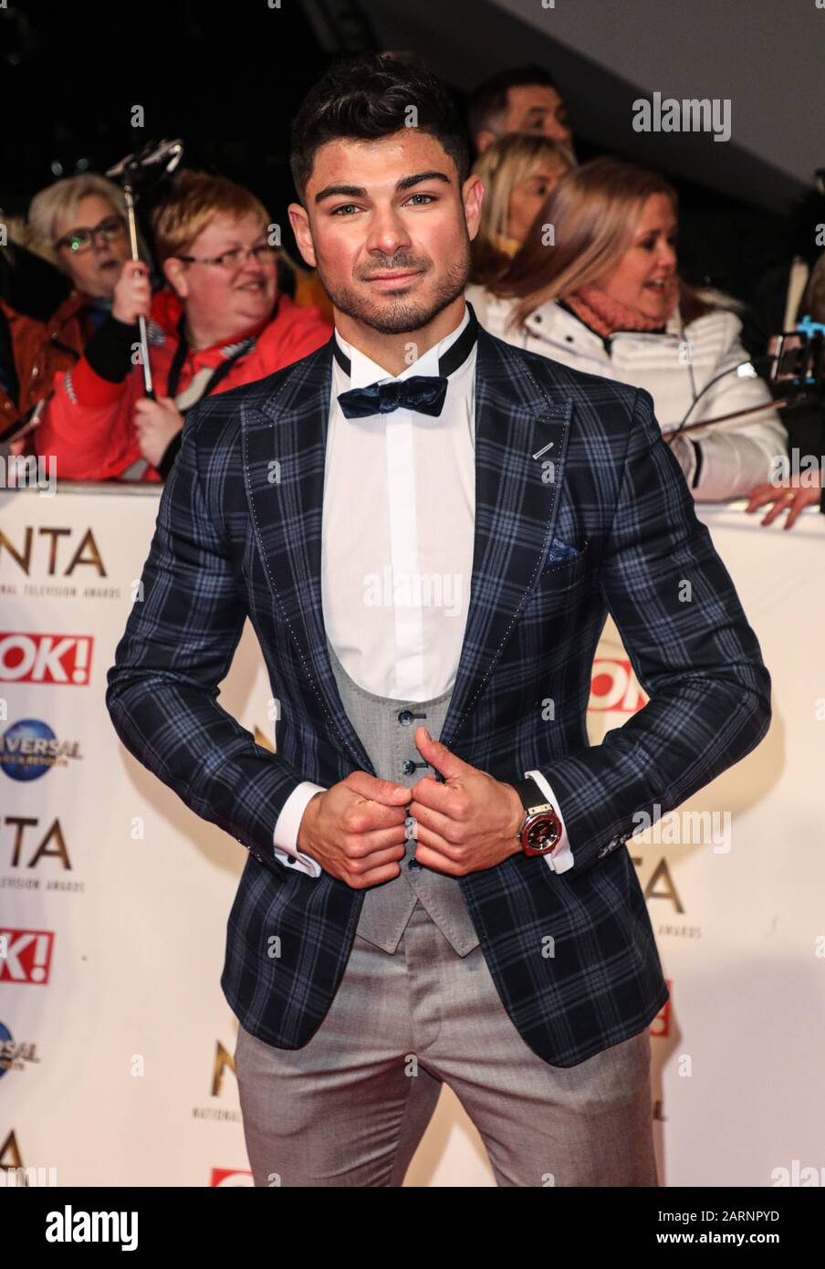Anton Danyluk attends the National Television Awards 2020 at The O2 ...