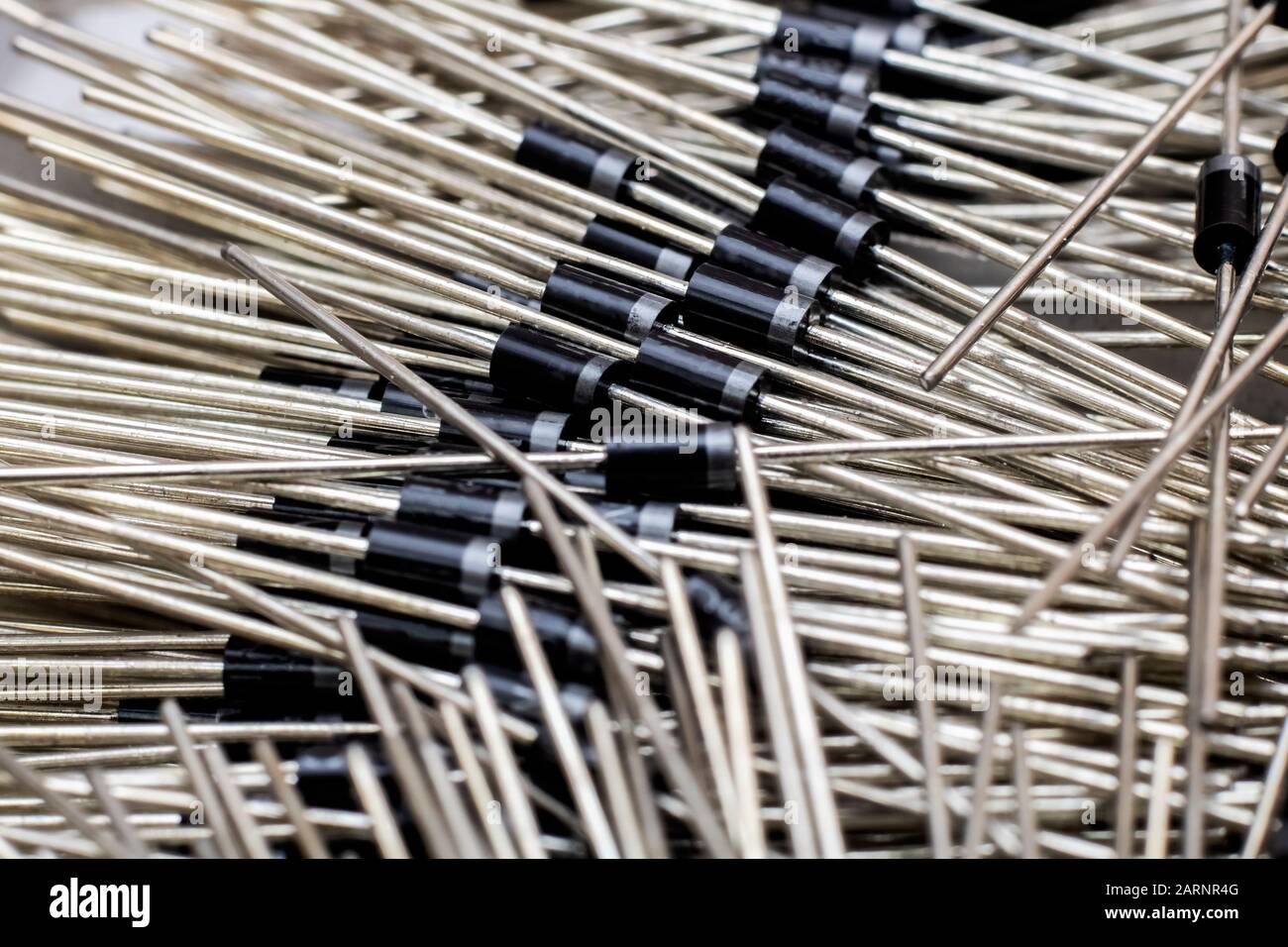 A pile of diodes close up, background or texture Stock Photo - Alamy