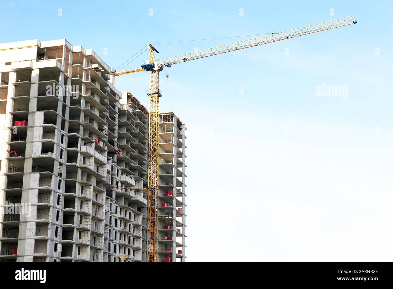 construction site with crane and building Stock Photo - Alamy