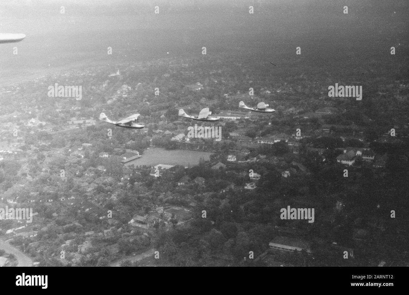 Aviation Day Military Aviation at Kemajoran Airport Airshow. Three ...