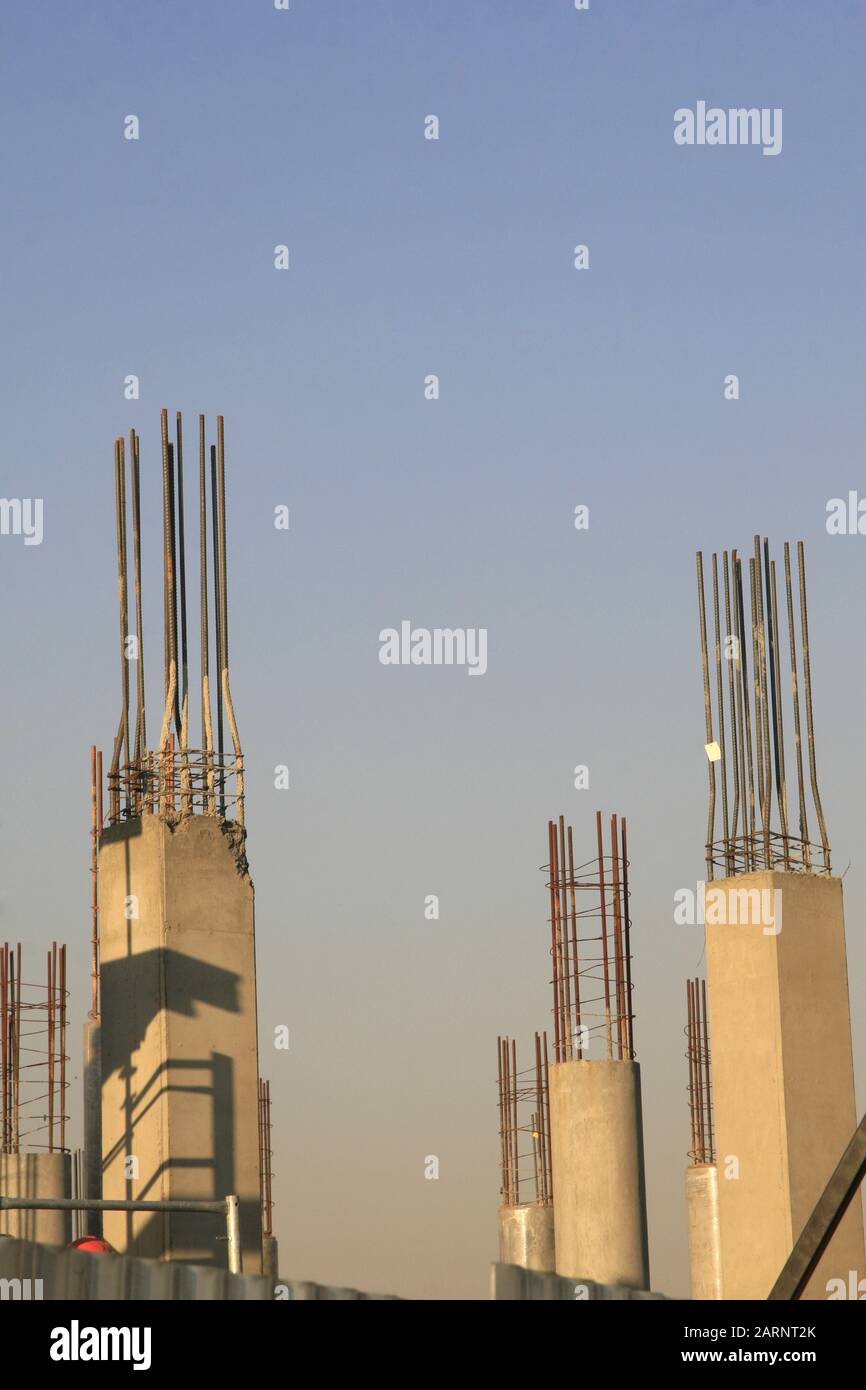 The villa mall when it began with construction during initial building ...