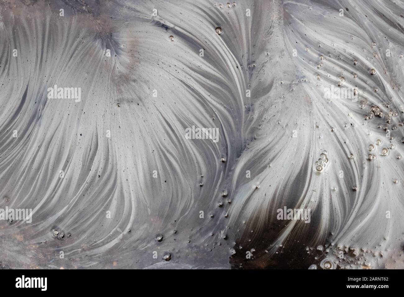 Gasoline stains on water, texture or background Stock Photo - Alamy