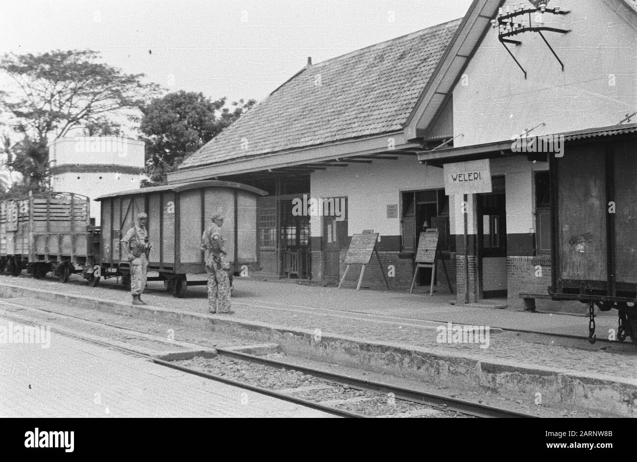 Action Weleri Station of Weleri [there are blackboards with ...