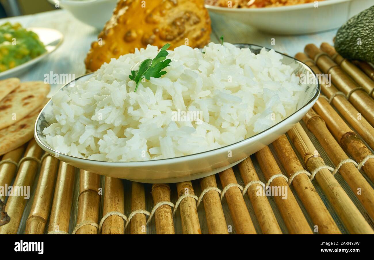 Wali wa Nazi, Coconut rice, Kenyan cuisine, Traditional assorted ...