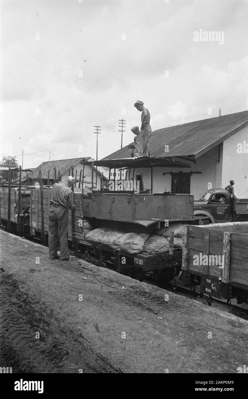Bomb patrol train by LTD 714 By the military workshop in Poerwakarta an ...