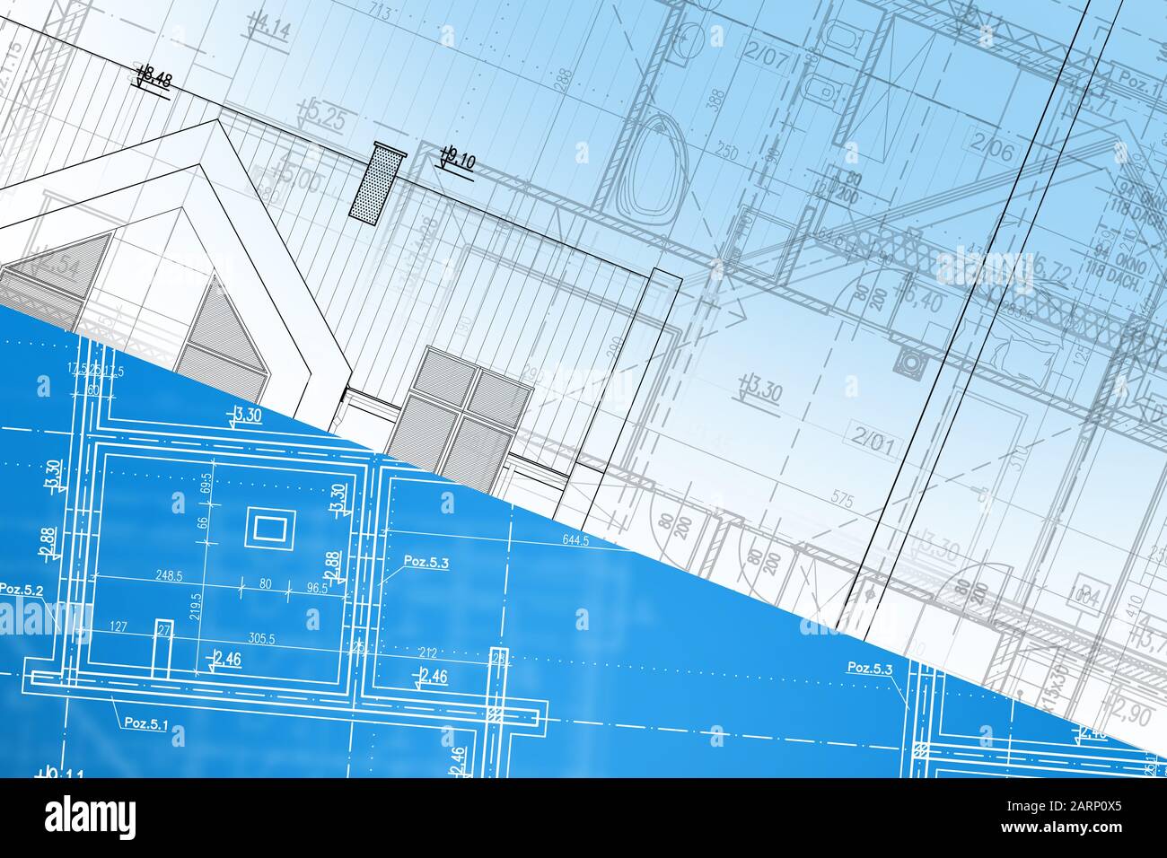 House Blueprint Background