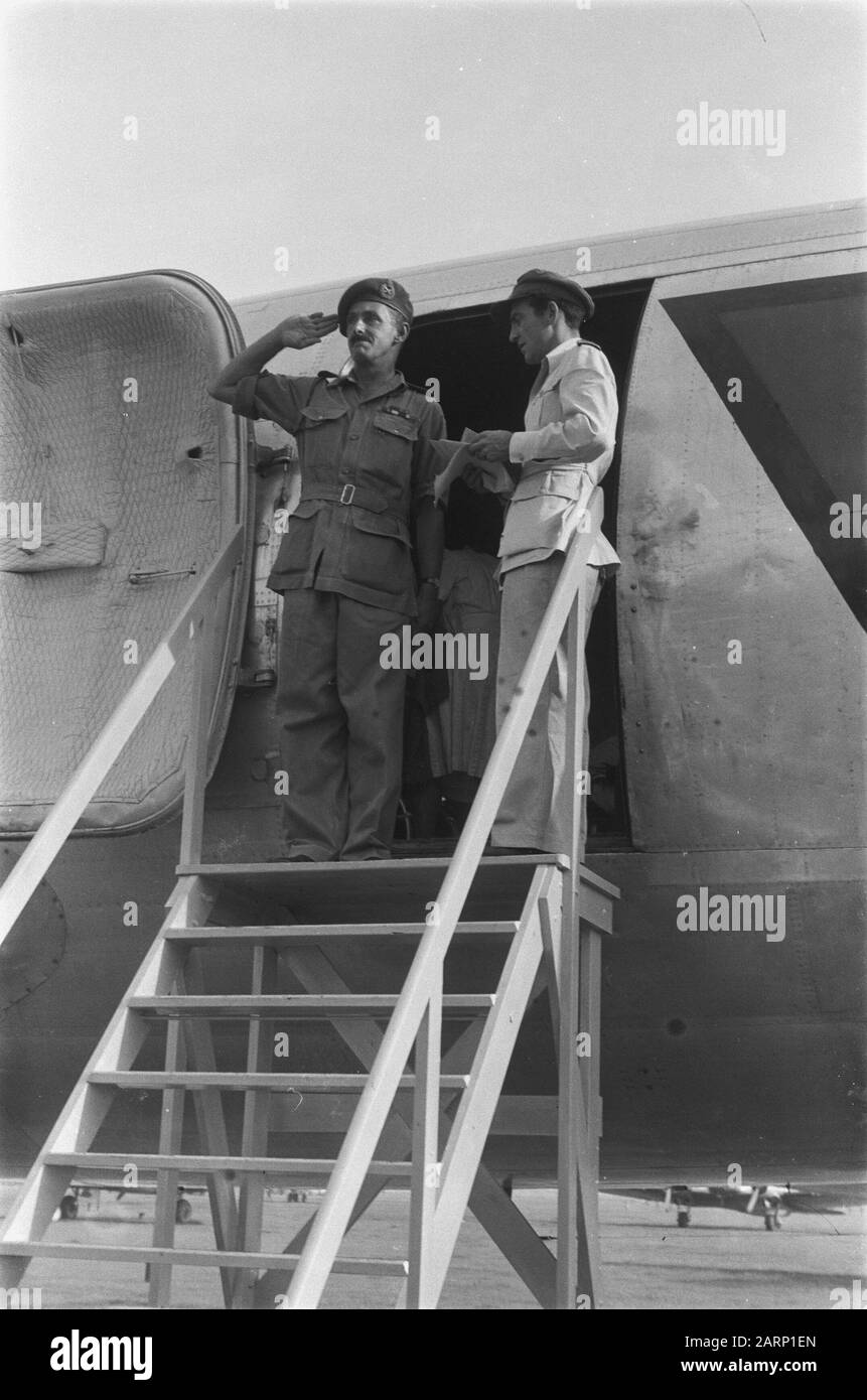 Departure of the British Major General MacDonald (commander 23 Indian ...