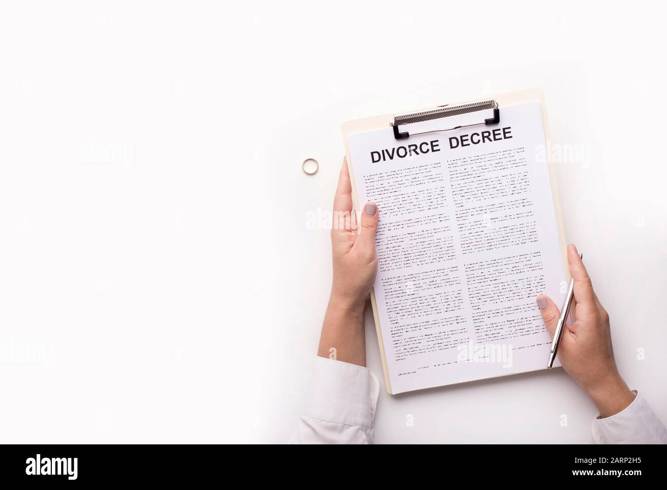 Reading before signing hi-res stock photography and images - Alamy