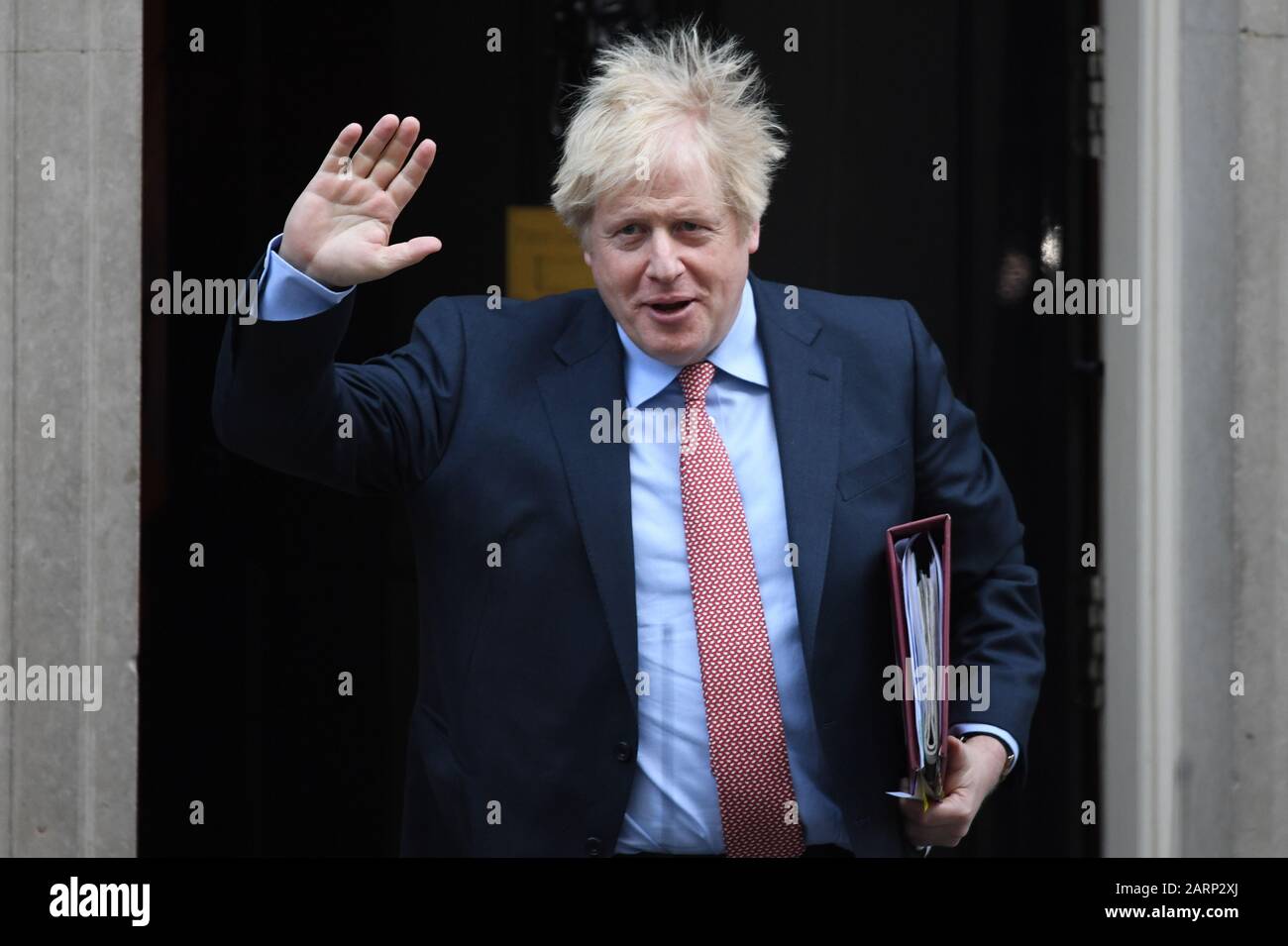 Prime Minister Boris Johnson leaves 10 Downing Street, London, for the ...