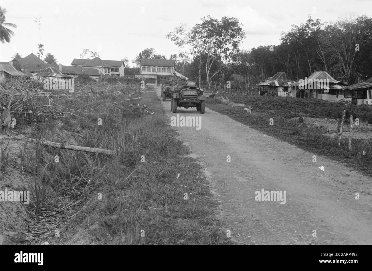 Action at Rantau Prapat Vehicles of the Hussars of Boreel draw Rantau ...