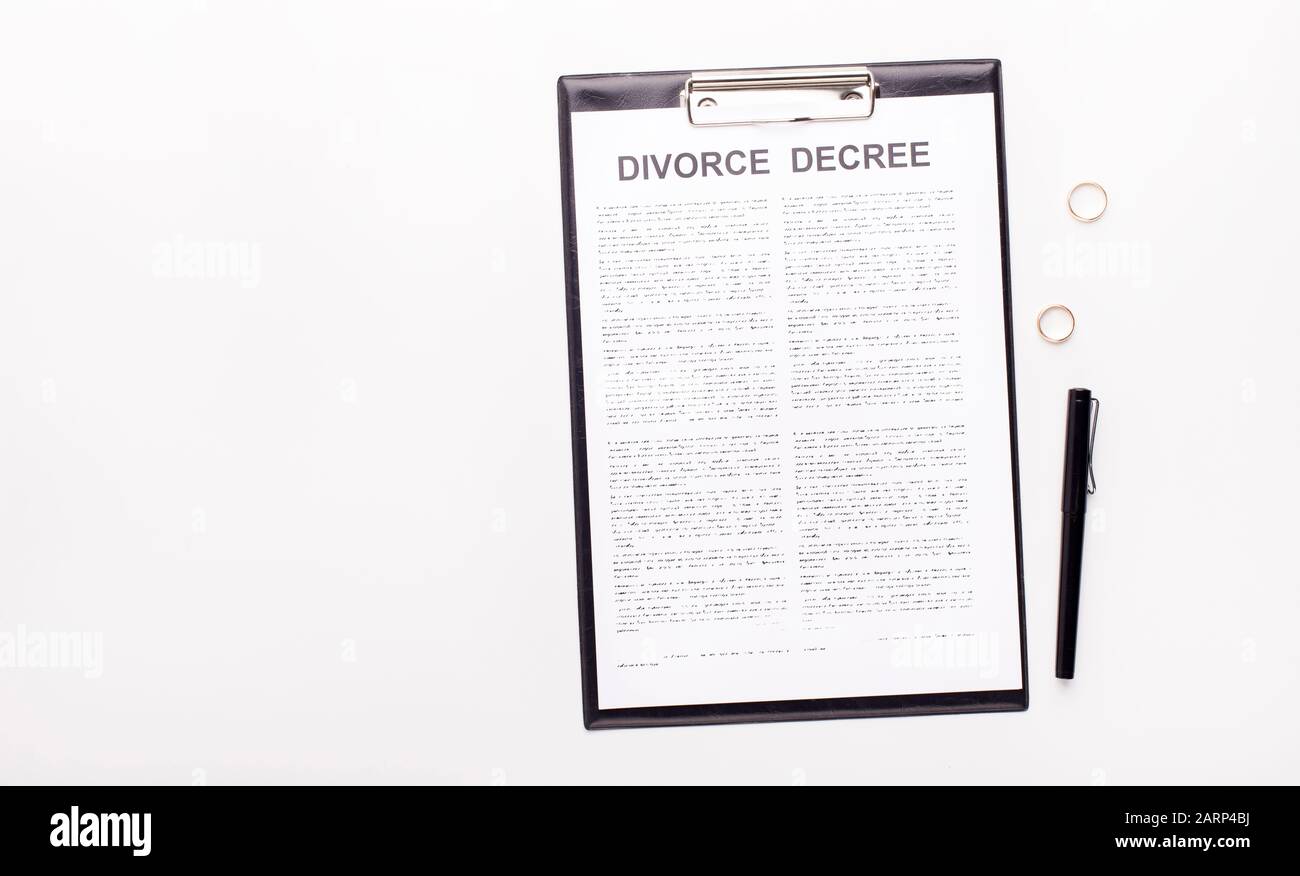 Divorce decree hi-res stock photography and images - Alamy