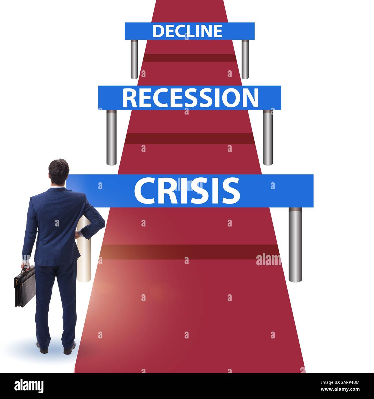 Concept of the crisis and recession and challenges Stock Photo - Alamy