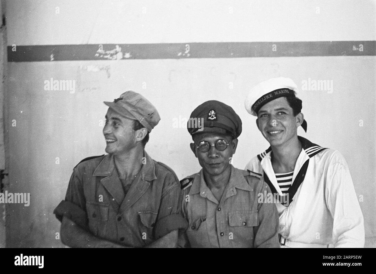 Portrait photos (miscellaneous) [passport photos] Three persons ...