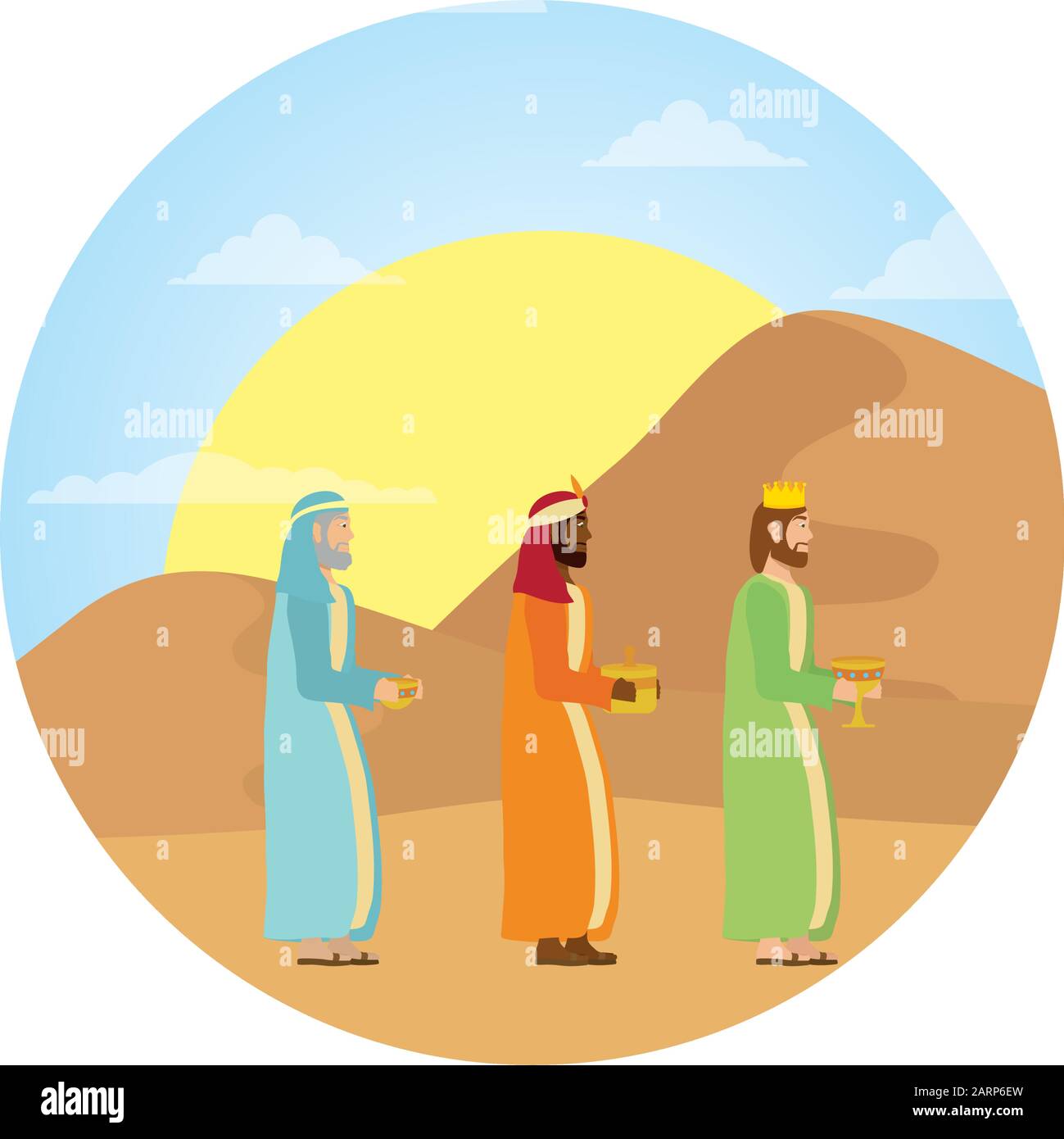 Biblical characters illustration Cut Out Stock Images & Pictures - Alamy